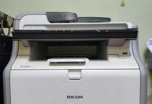 Принтер Ricon sp3610sf двусторонний в идеале