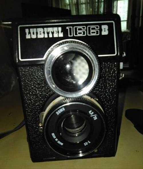 Плёночный фотоаппарат lubitel 166B с чехлом
