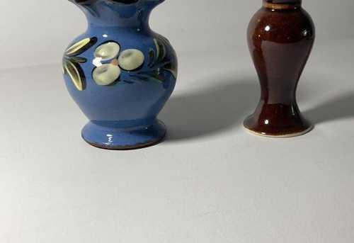 Декоративная керамическая ваза для цветов мини