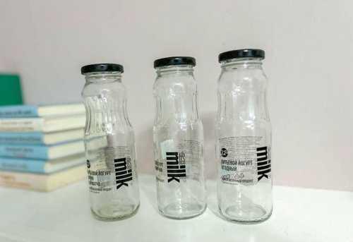 Пустые бутылки из под йогурта по 250 мл