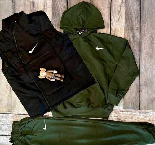 Спортивный костюм тройка Nike люкс(осень)