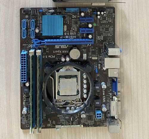 Материнская asus h61m-f   core i5 3300   16 gb