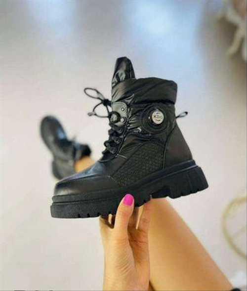 Ботинки дутики зимние женские шерстяные