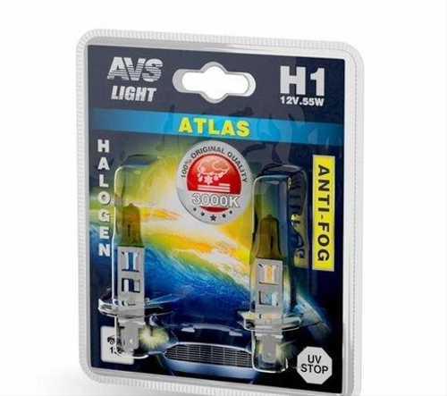 Лампа галогенная AVS atlas anti-FOG / желтый H1.12