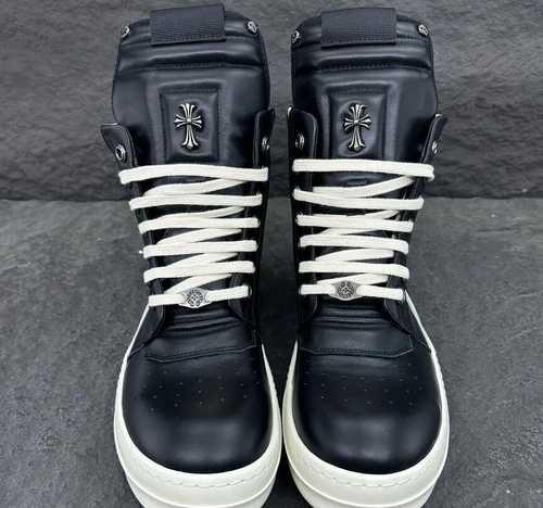 Rick Owens Geobasket Chrome Hearts Black