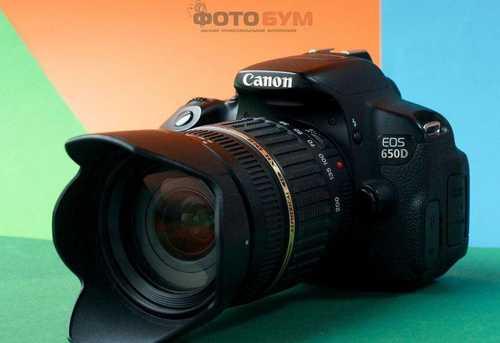 Фотоаппарат Canon 650D + Tamron 18-200mm Di II