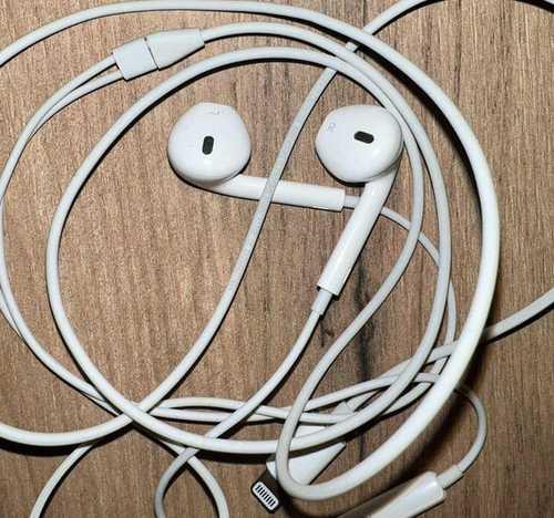 Наушники apple earpods lightning оригинал