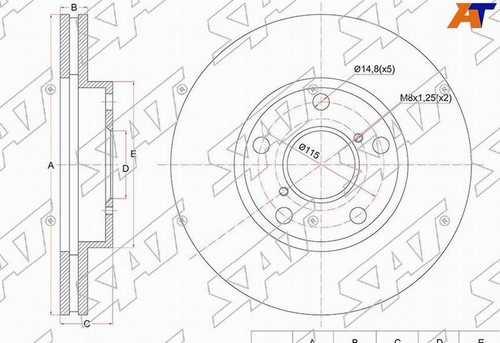 Диск тормозной перед toyota rav4 aca/zca2# 00/camr