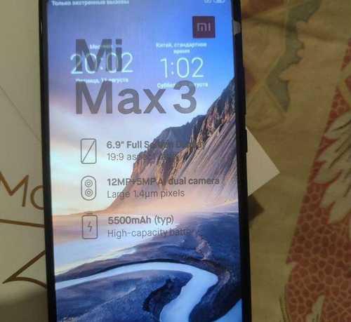 Xiaomi mi max3 6/128gb