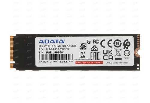 2000 гб SSD M.2 adata legend 800 (новый)