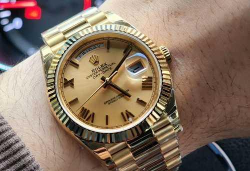 Часы мужские Rolex Daydate yellow dial