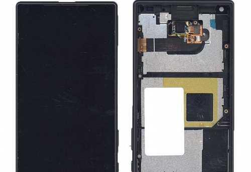 Дисплей для Sony Xperia Z5 Compact черный с рамкой