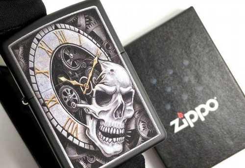 Zippo Skull Clock/ Череп и время. Коллекц. Новая