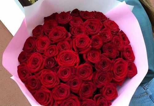 Красные розы 60 см 70 см. Нет мелкой кении