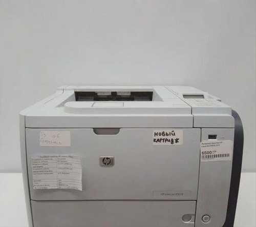 Лазерный принтер HP LaserJet P3015+новый картридж