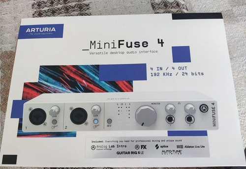 Аудиоинтерфейс звуковая карта Arturia minifuse 4