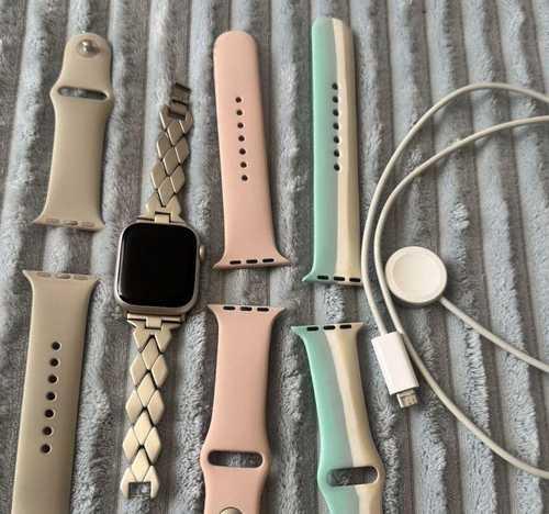 Часы apple watch 8 41 mm starlight