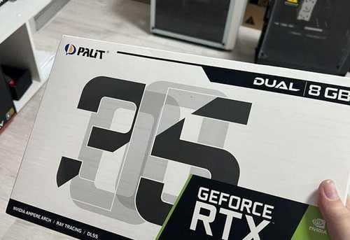 Geforce RTX 3050 8Gb Palit Dual Новая