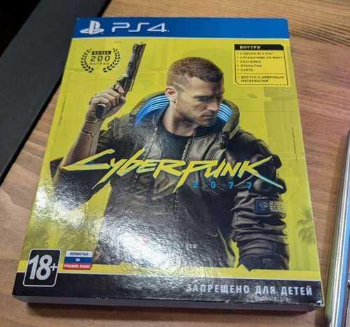 Cyberpunk 2077 ps4 диск новый (обновляется до PS5)