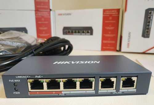 Коммутатор Hikvision DS-3E0106P-E/M
