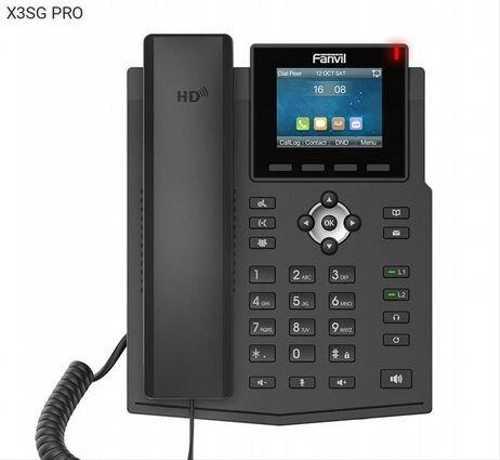 IP-телефон Fanvil X3SG PRO SIP Чёрный, X3SG PRO