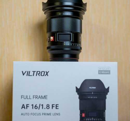 Объектив Viltrox AF 16мм F1.8 FE (Sony E)