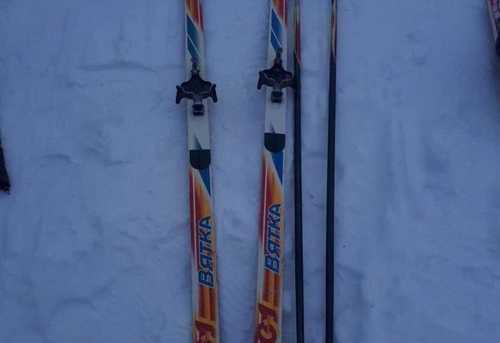 Лыжи беговые с палками