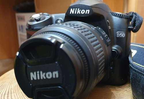 Зеркальный фотоаппарат nikon d50
