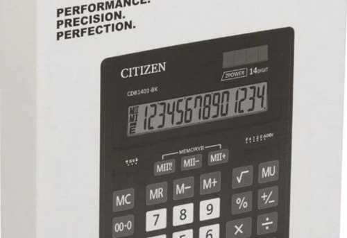 Калькулятор citizen calculator cdb 1401-bk (новый)