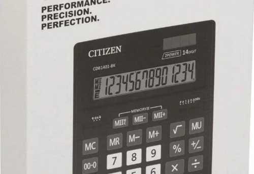 Калькулятор citizen calculator cdb 1401-bk (новый)