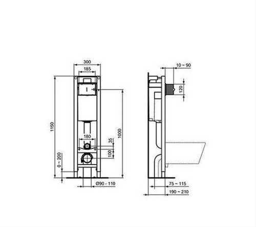 Инсталяция для унитаза