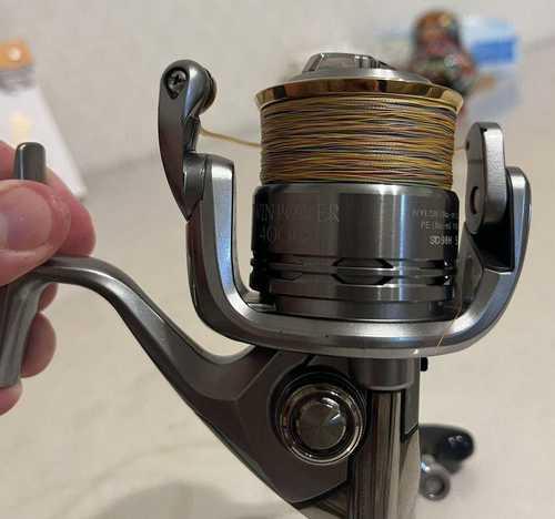 Катушка shimano 11 twin power 4000 frankenstein