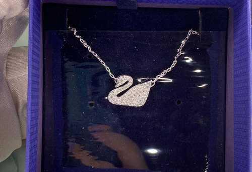 Swarovski кулон подвеска лебедь swan