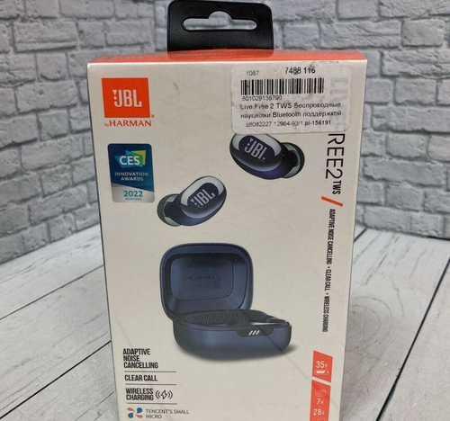 Беспроводные наушники JBL live free 2 TWS (68смт)