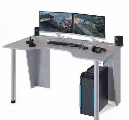Компьютерный игровой стол кст-18 Бетон