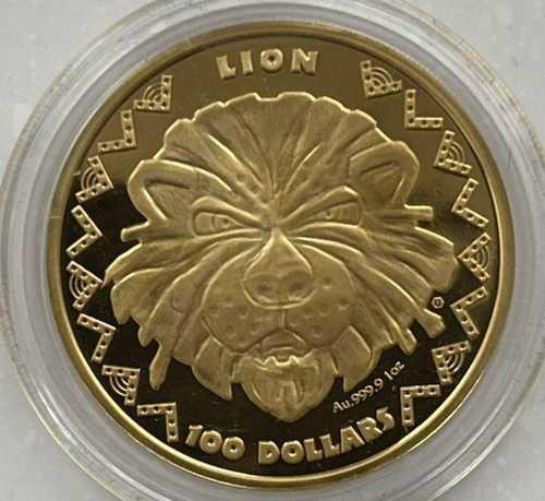 Золотая монета Сьера Леоне Лев