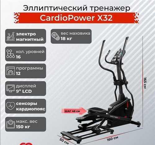 Эллиптический тренажер CardioPower X32 v.1.8