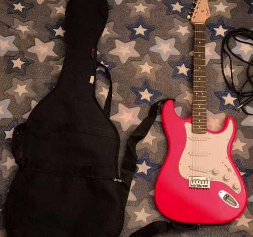 Fender squier MM stratocaster hard tail RED