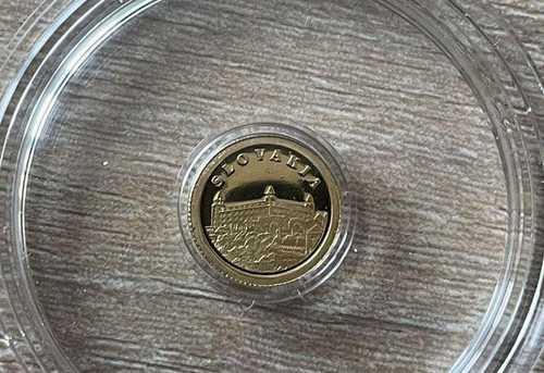 Монета 12 долларов Либерия 2008 год золото