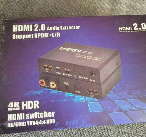 Hdmi Audio Extractor Support 4K 60Hz YUV 4:4:4