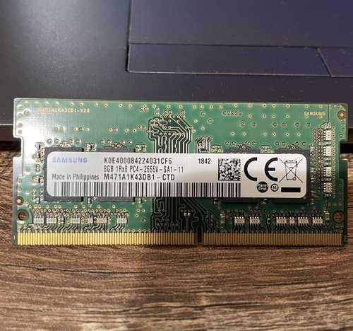 Оперативная память Samsung ddr4 8gb 2666 sodimm