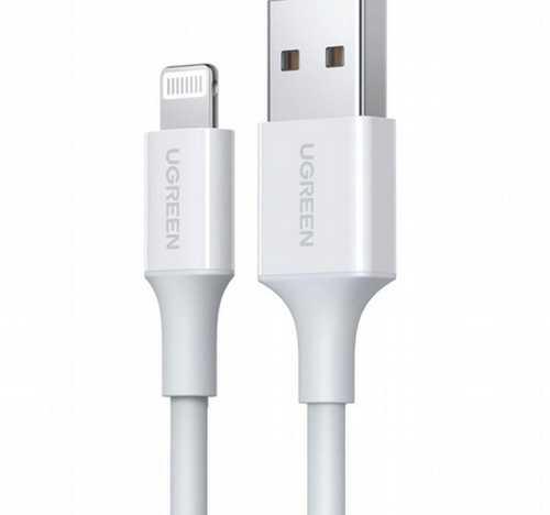 Кабель Ugreen US155 USB-A - Lightning 1 м белый