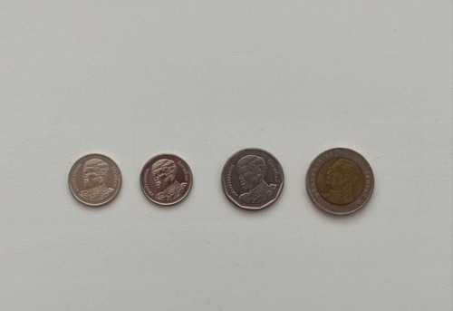 Тайский бат монет 1 бат, 5 бат, 10 бат