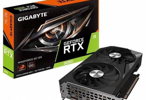 Видеокарта gigabyte RTX 3060 windforce OC 12GB