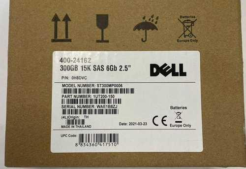 Жёсткий диск Dell 300Gb 15K SAS 6G P/N: 0H8DVC