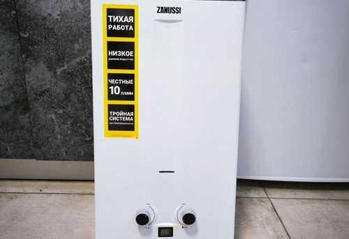 Новый газовый водонагреватель проточный Zanussi