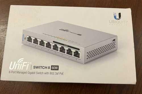 Коммутатор PoE Ubiquiti UniFi Switch 8 60w