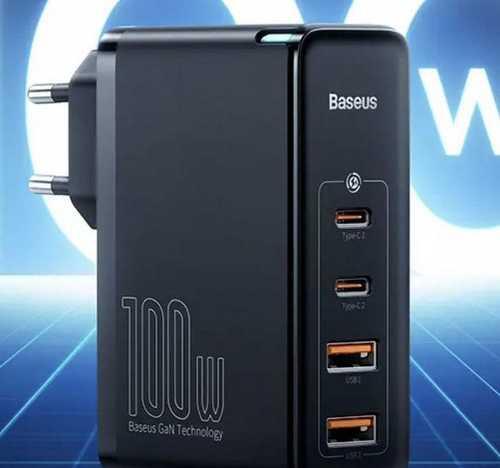 Зарядное устройство Baseus GaN, 100 B, USB