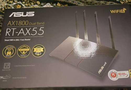 Роутер гигабитный Wi-Fi 6 Asus rt-ax55