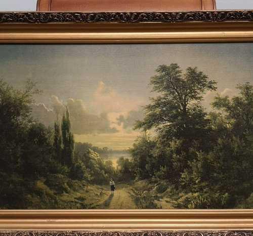 Картина "Закат Солнца", 1968 г (репродукция)